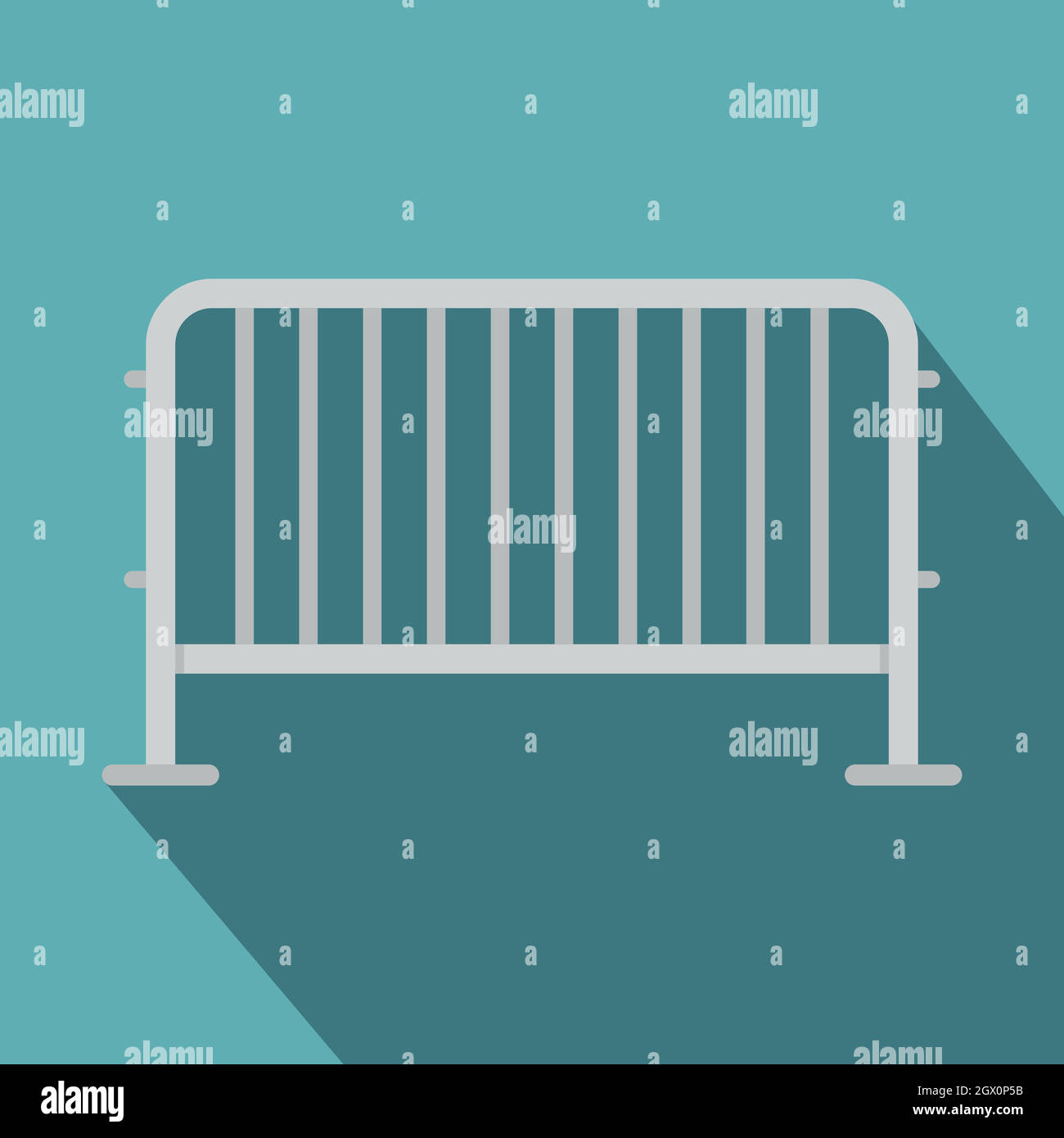 Control barrier icon flat Stock Vector Images - Alamy
