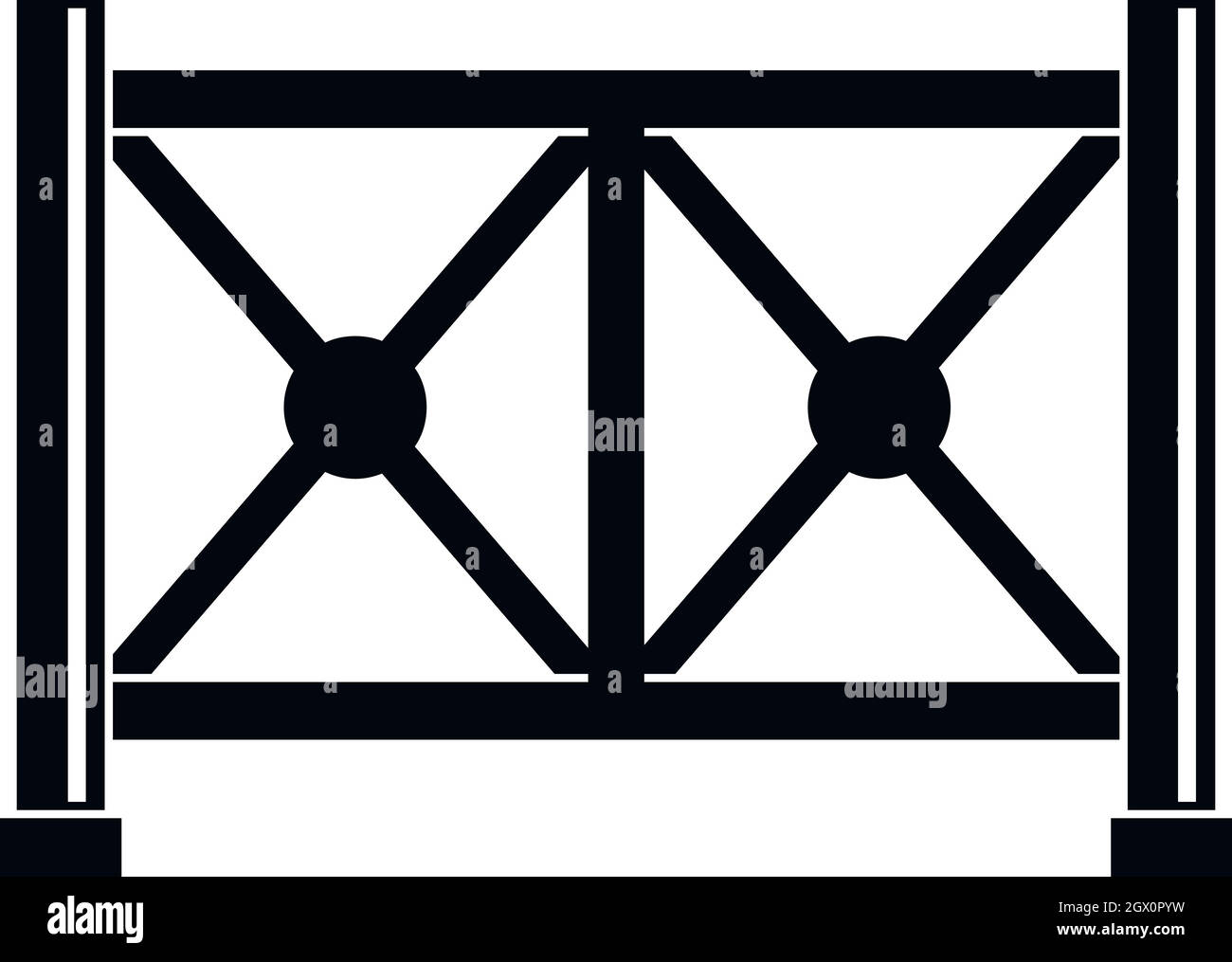 Ornamental metal fence Stock Vector Images - Alamy