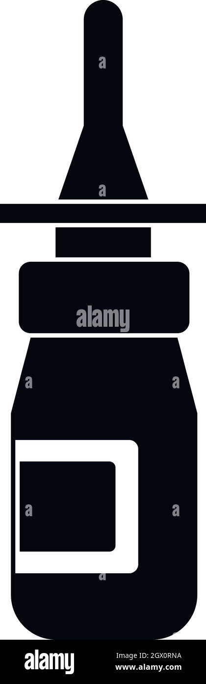 Simple black icon nasal hi-res stock photography and images - Alamy