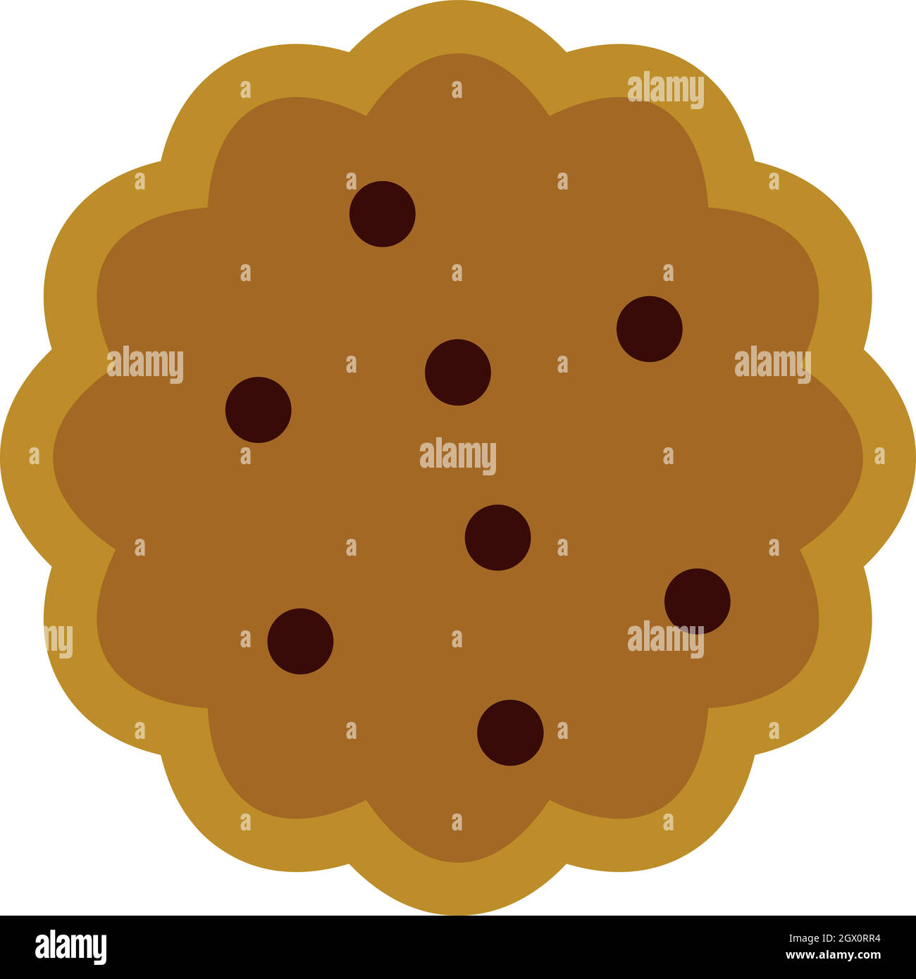 Cookies icon, flat style Stock Vector Image & Art - Alamy