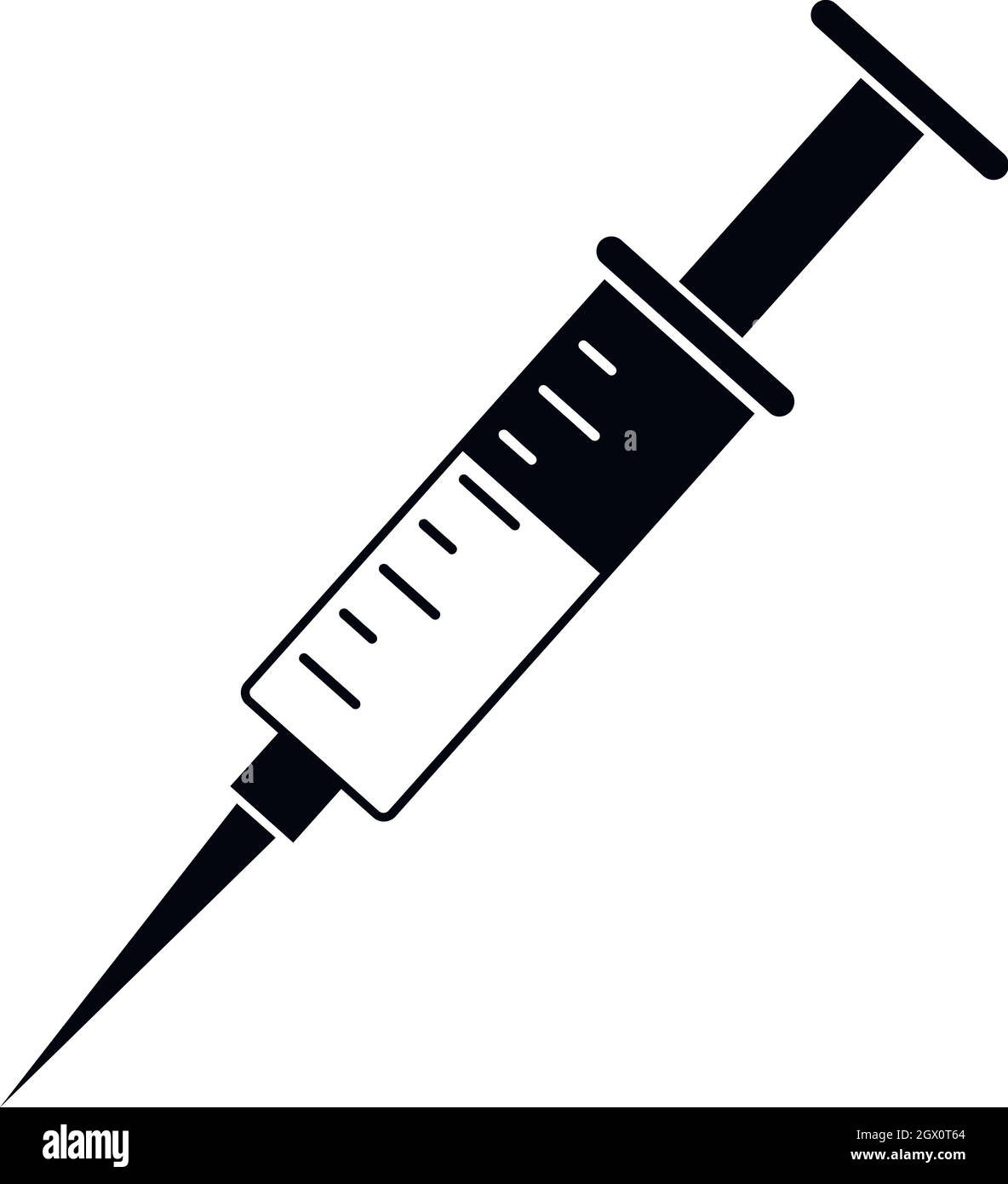 Medical syringe icon simple hi-res stock photography and images - Alamy