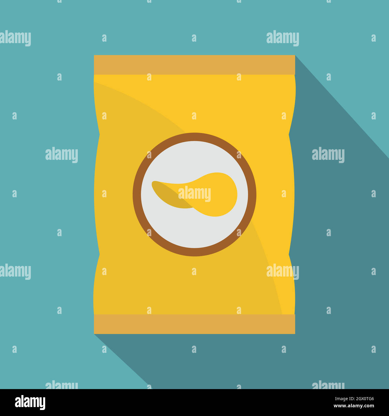 Yellow chips packet Stock Vector Images - Alamy