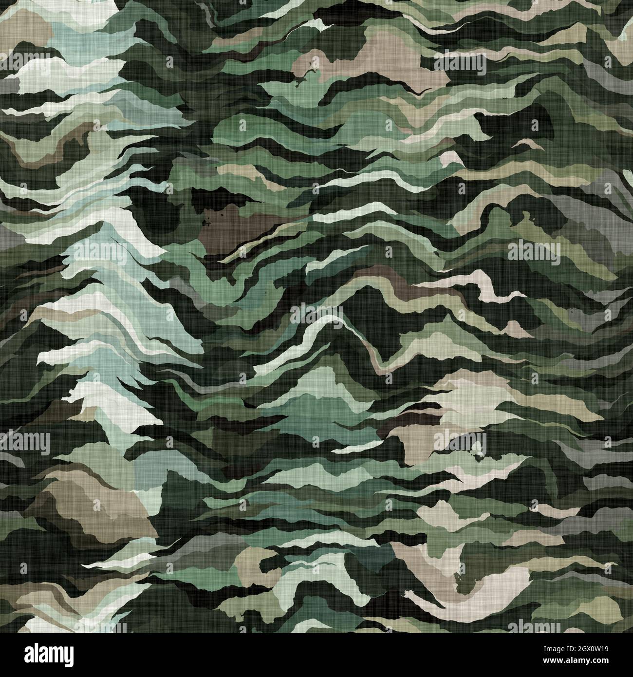 Camouflage dark underbrush wood style texture material. Seamless ...