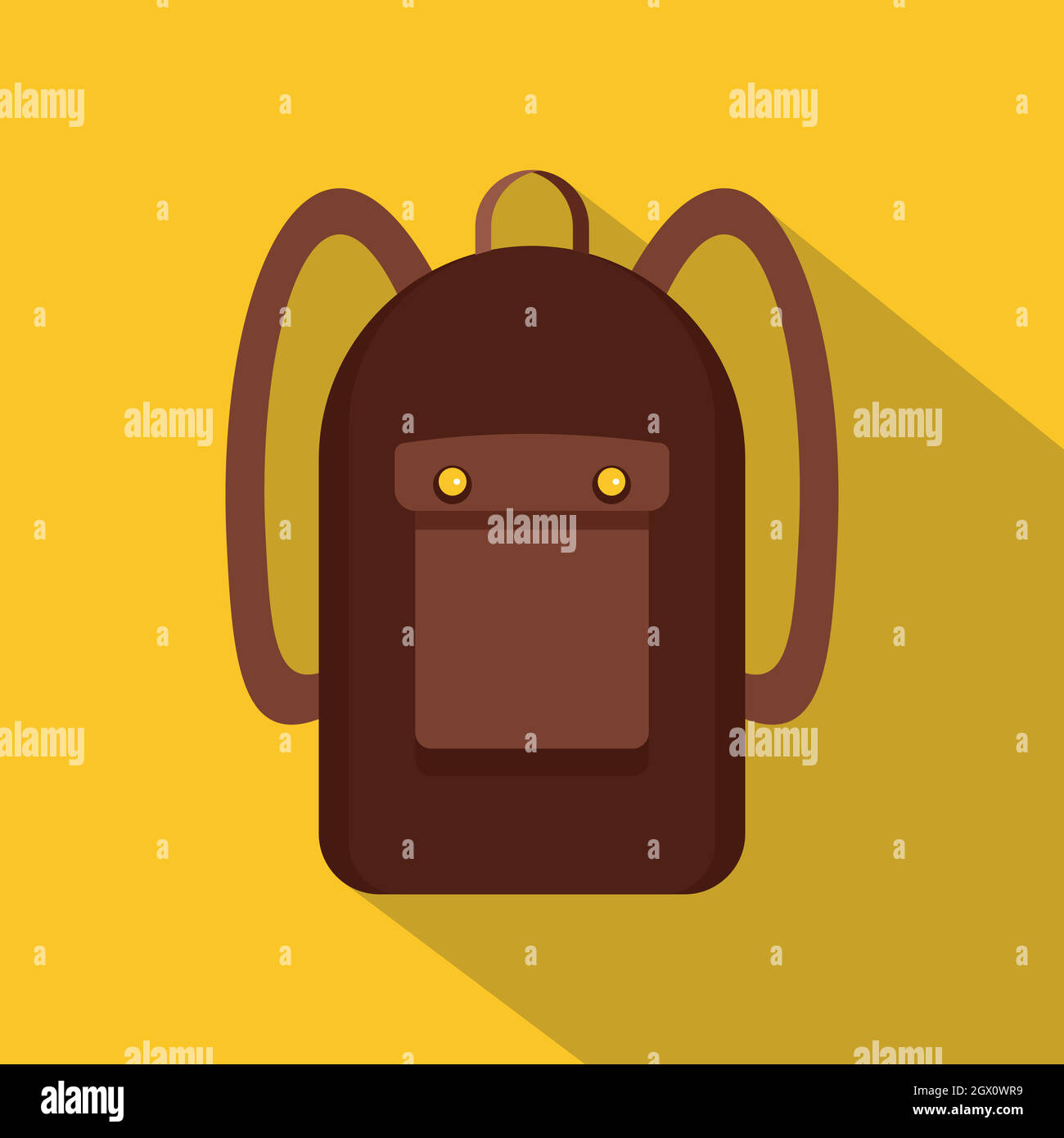 Brown backpack Stock Vector Images - Alamy