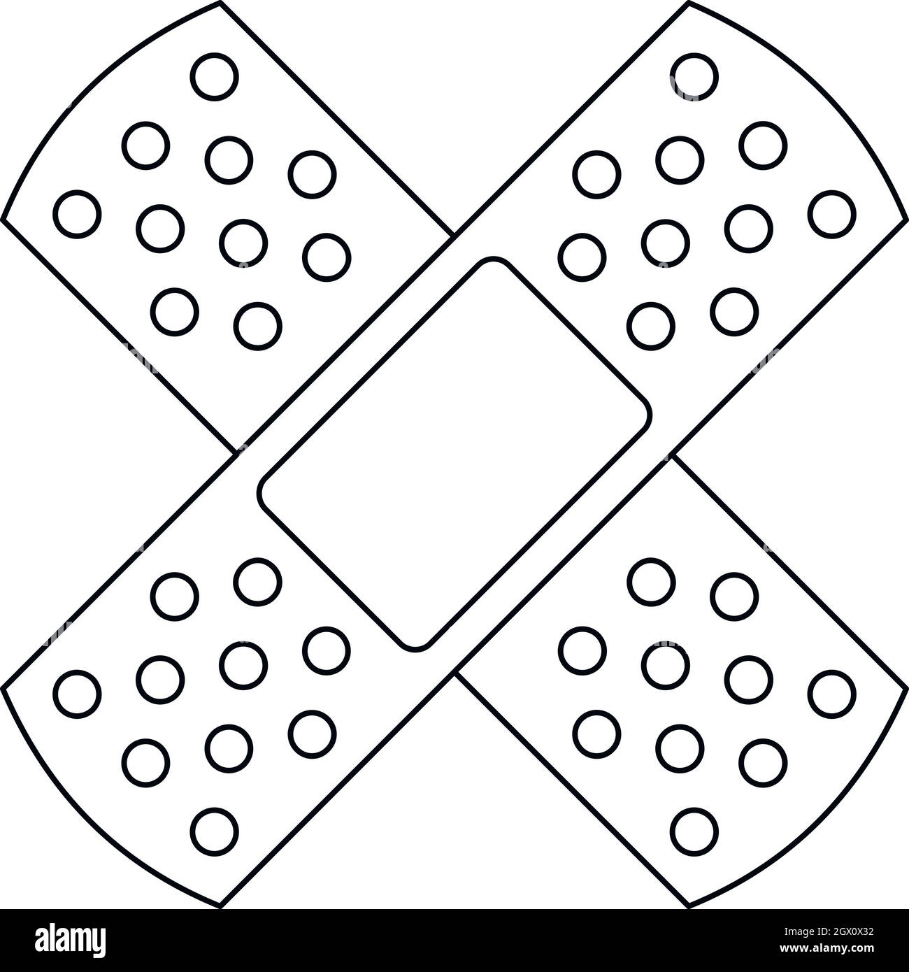 Patch icon, outline style Stock Vector Image & Art - Alamy