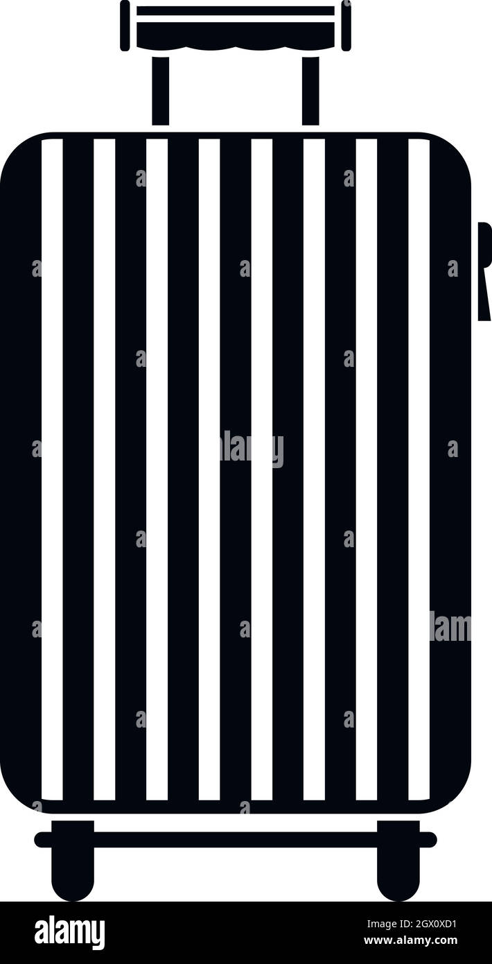 Luggage suitcase on wheels Stock Vector Images - Alamy