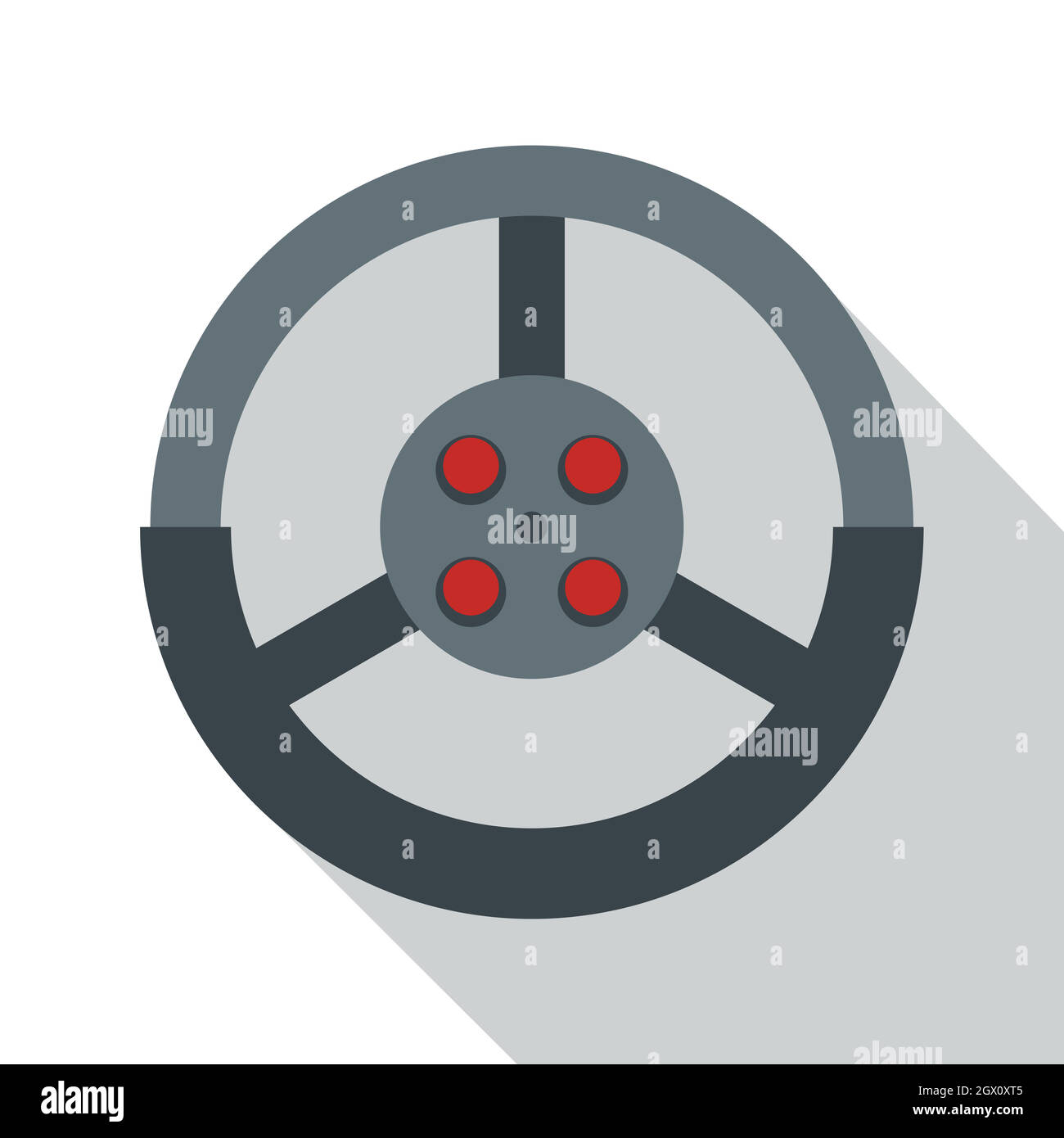 Steering wheel icon, flat style Stock Vector Image & Art - Alamy