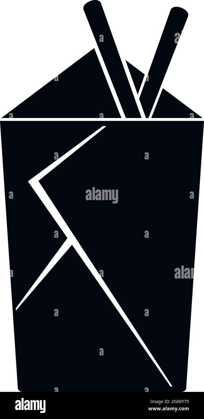 Chinese food box icon, simple style Stock Vector Image & Art - Alamy
