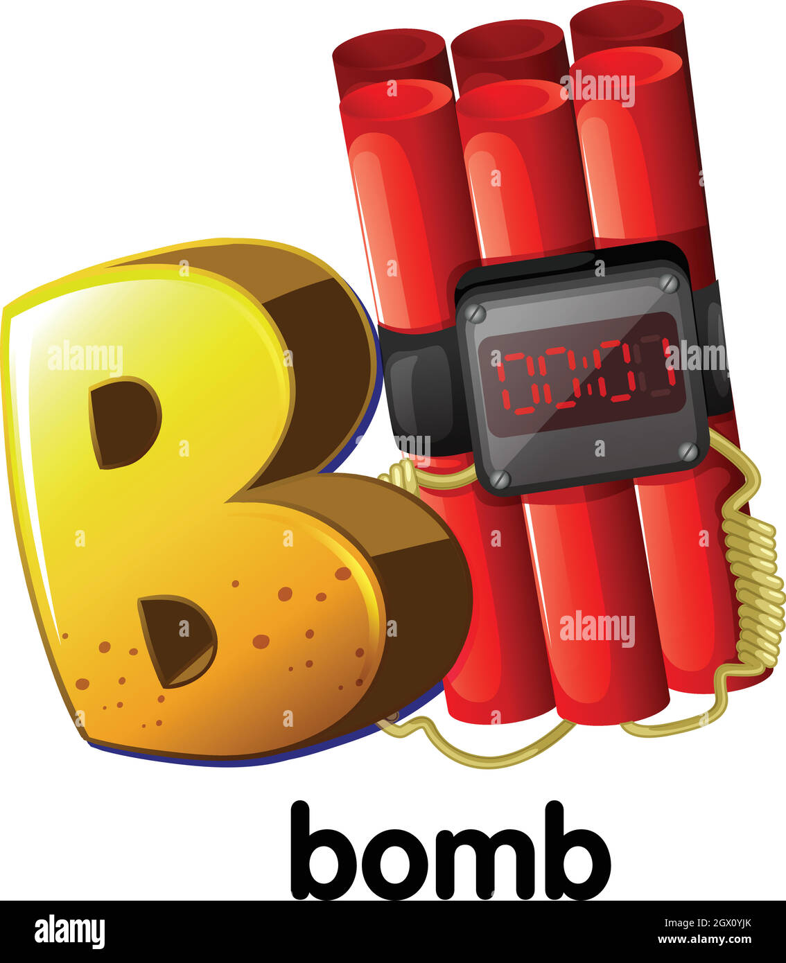A letter B for bomb Stock Vector Image & Art - Alamy