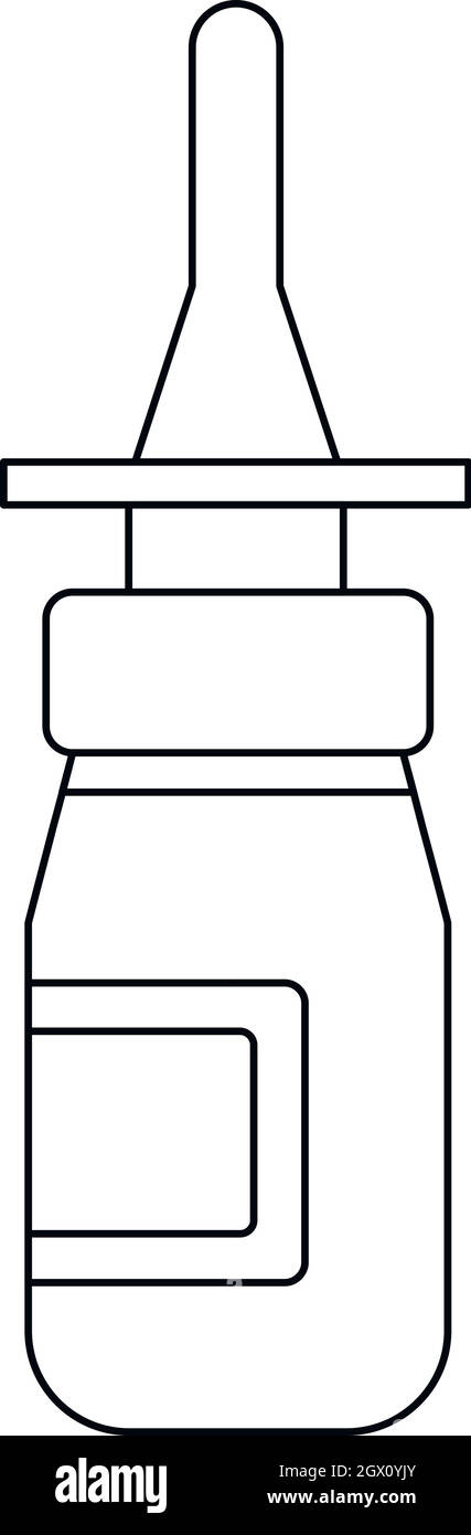 Nasal drops icon, outline style Stock Vector Image & Art - Alamy