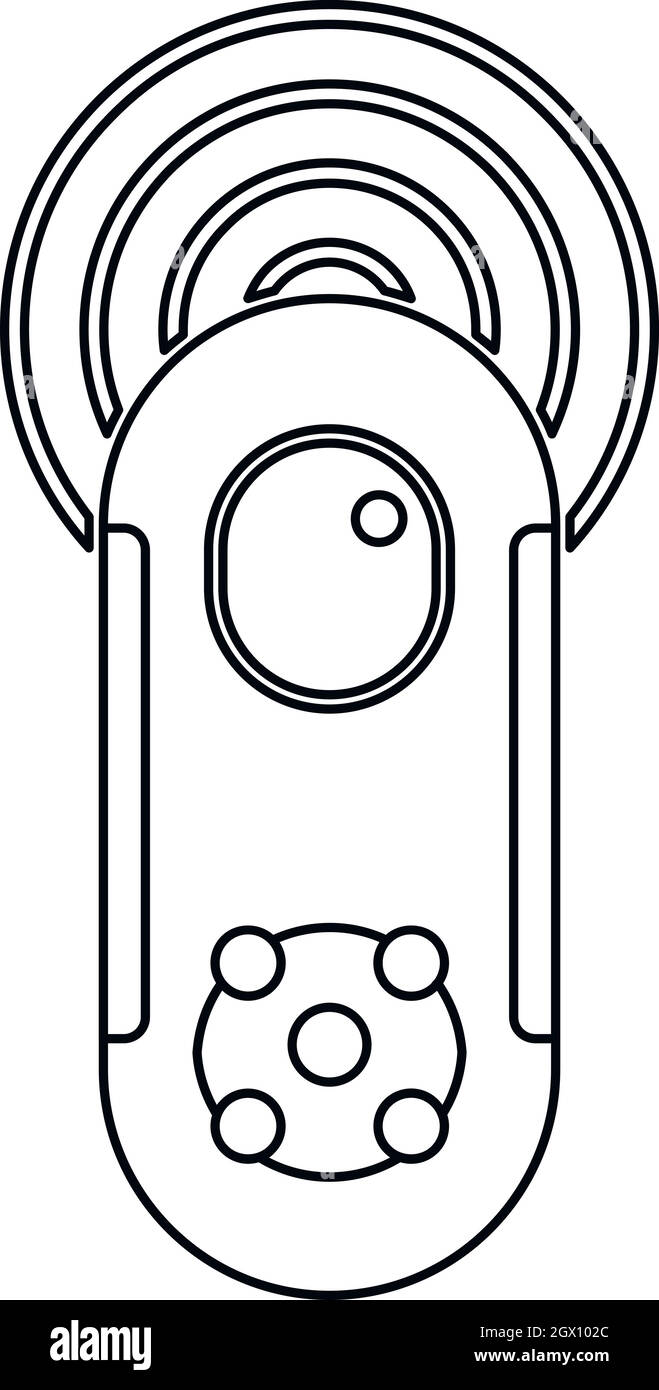 Round touch icon outline Stock Vector Images - Alamy