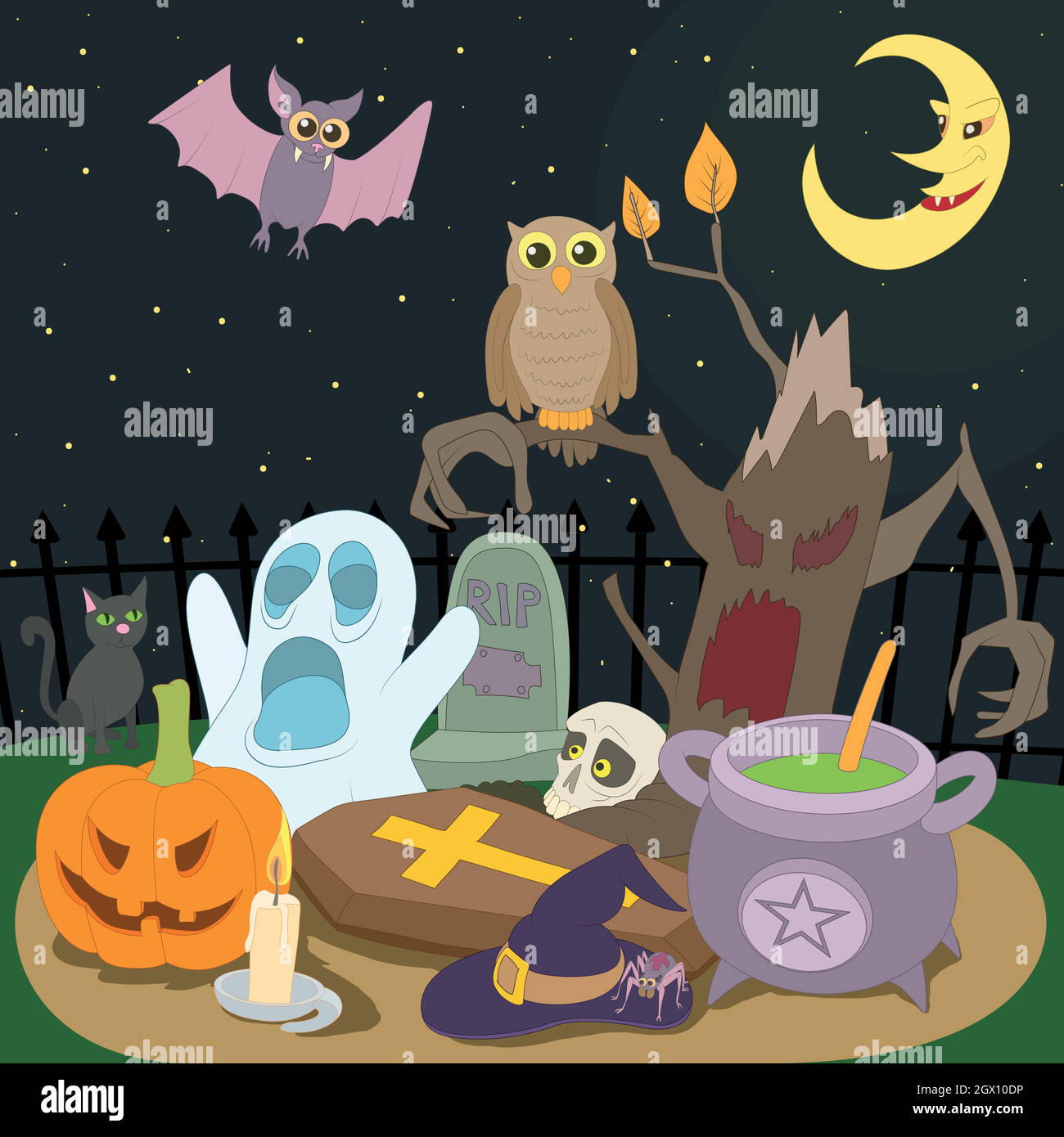 Bat symbol happy halloween Stock Vector Images - Alamy