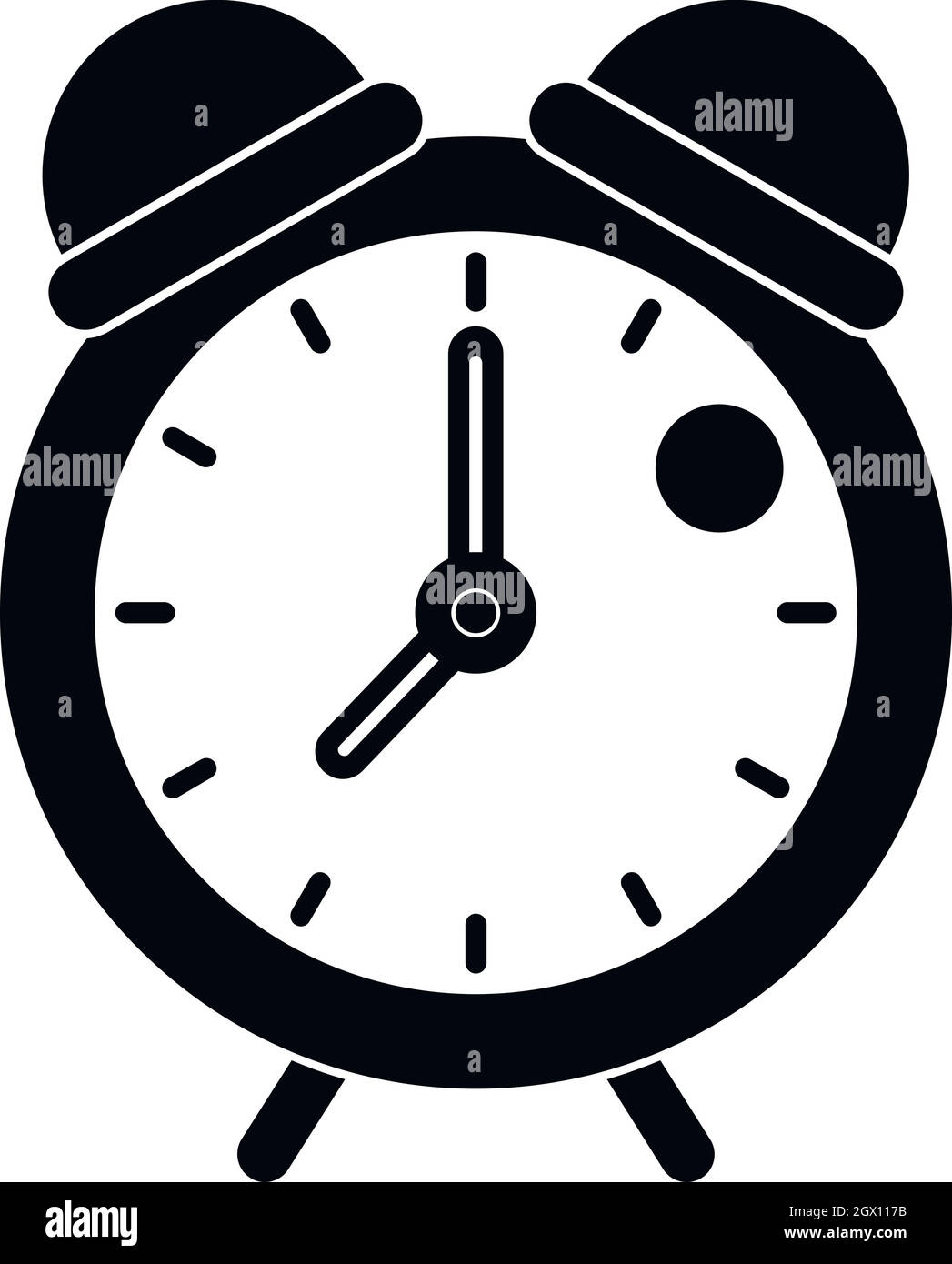 Alarm clock retro classic design icon simple style Stock Vector Image ...