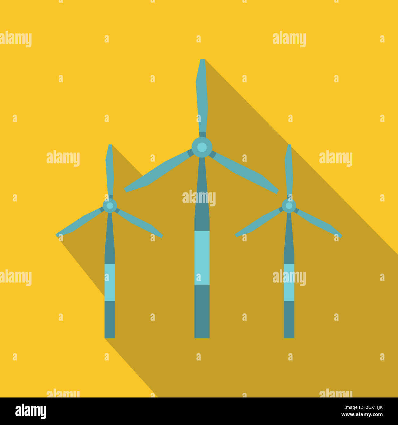 Wind turbine icon, flat style Stock Vector Image & Art - Alamy