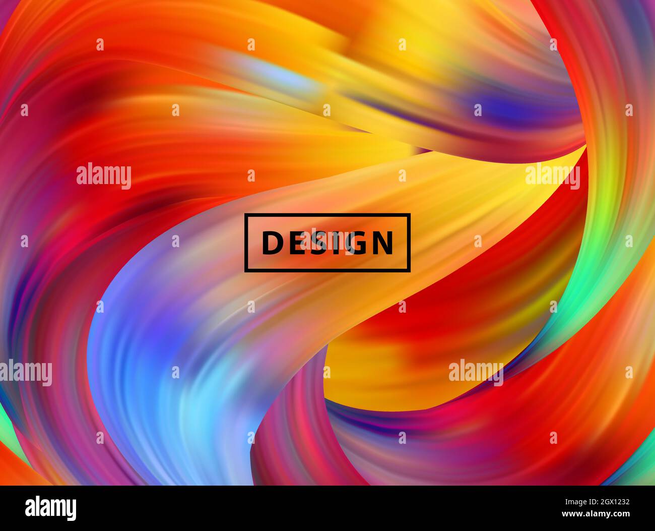 Bright wavy colorful abstract background. Vector, mash Stock Vector ...