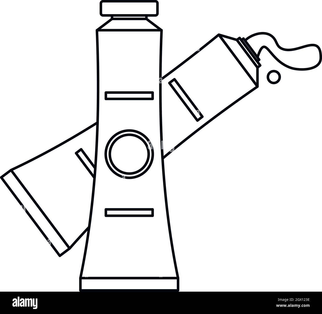 Oil paints icon, outline style Stock Vector Image & Art - Alamy