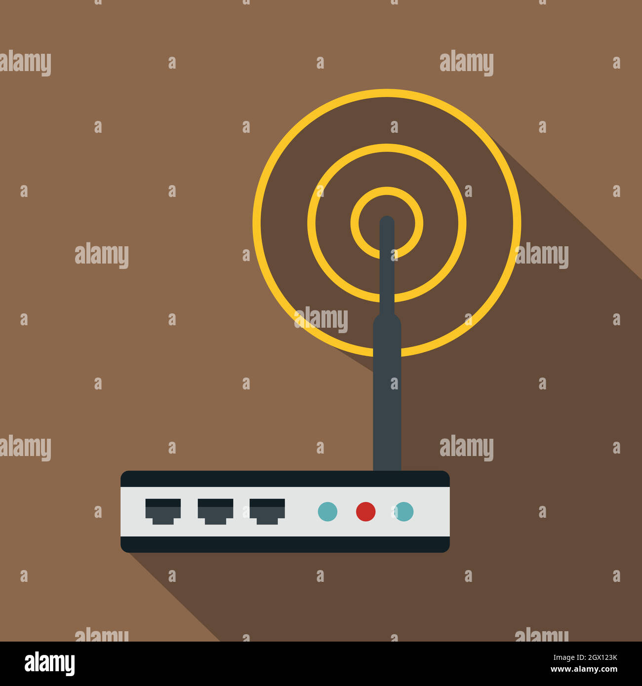 Wifi router illustration vector hi-res stock photography and images - Alamy