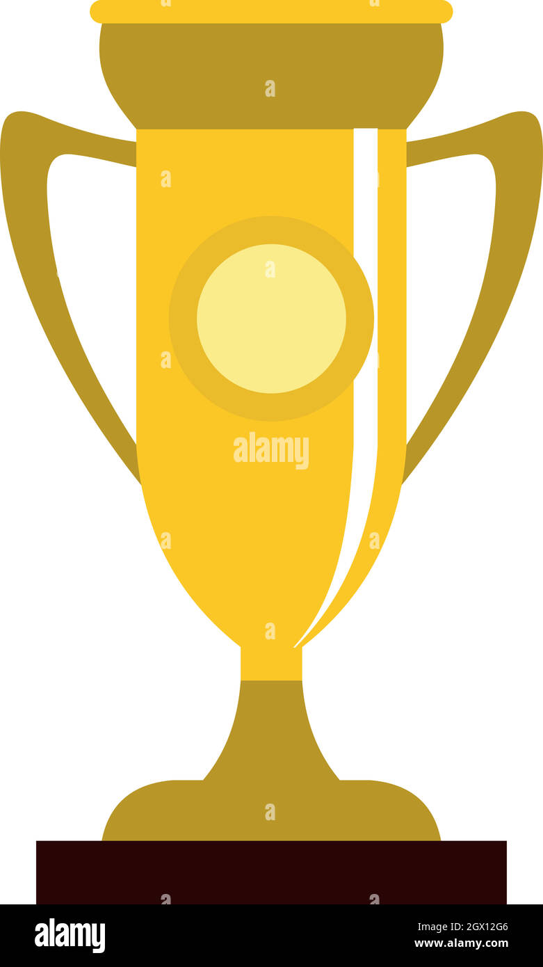 Winning cup icon, flat style Stock Vector Image & Art - Alamy