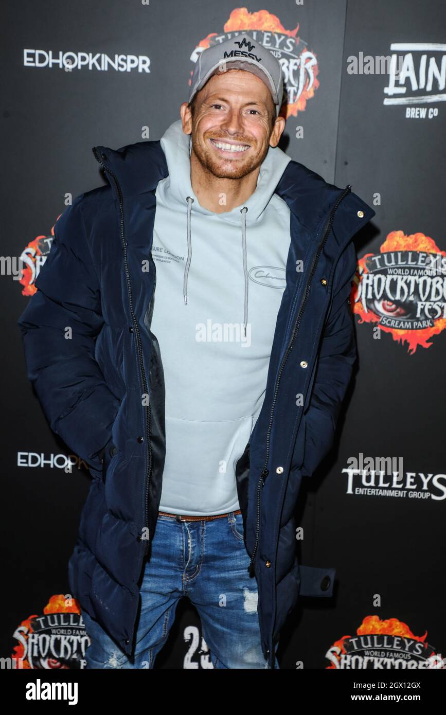 Crawley, UK. 01st Oct, 2021. Joe Swash attends the opening night of ...