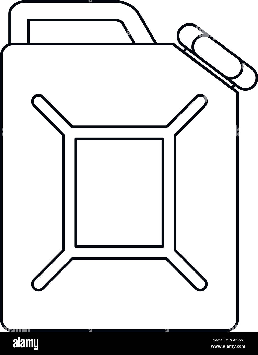 Jerrycan icon, outline style Stock Vector Image & Art - Alamy