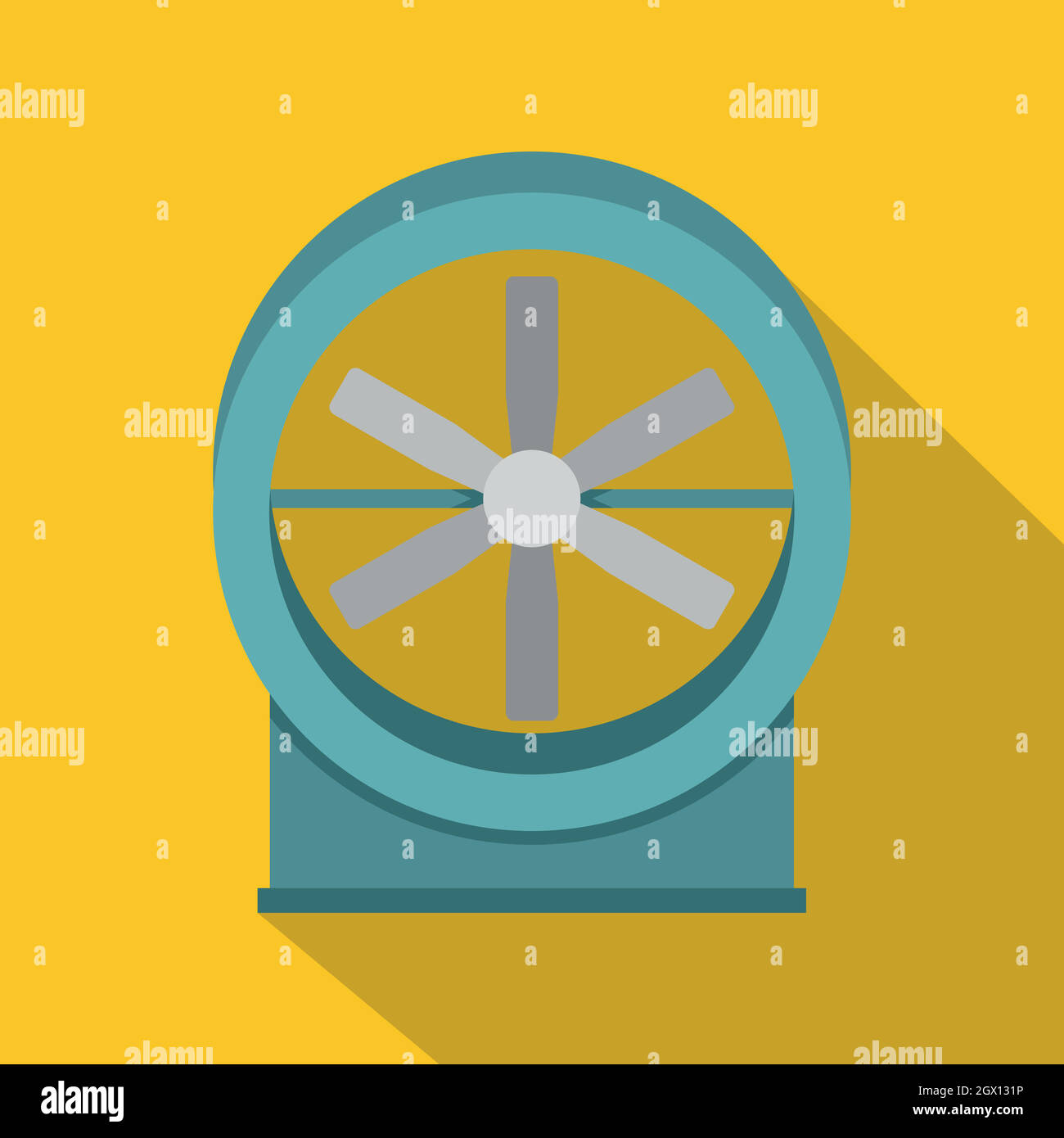 Metal electric fan icon, flat style Stock Vector Image & Art - Alamy