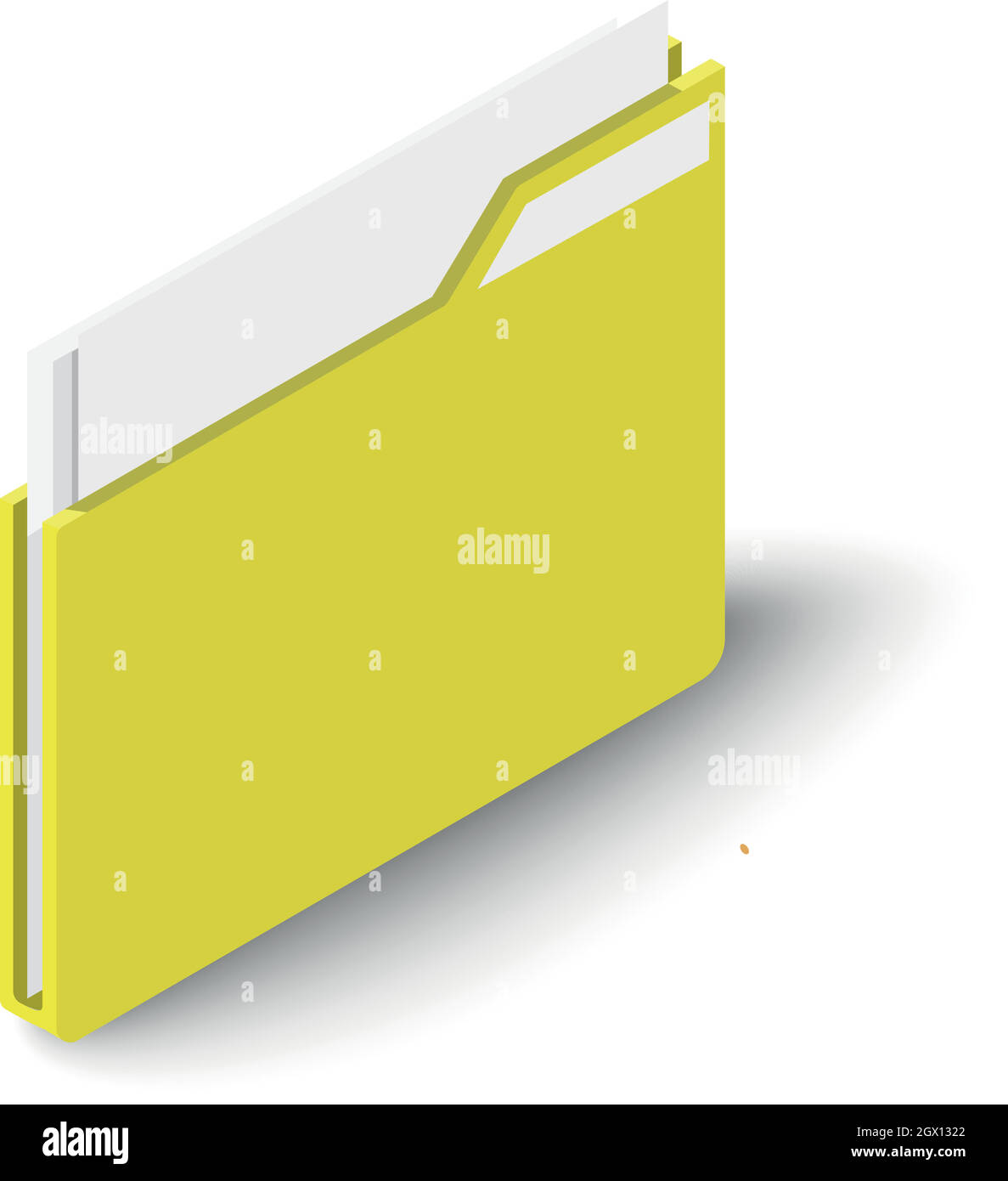 Folder icon, isometric style Stock Vector Image & Art - Alamy