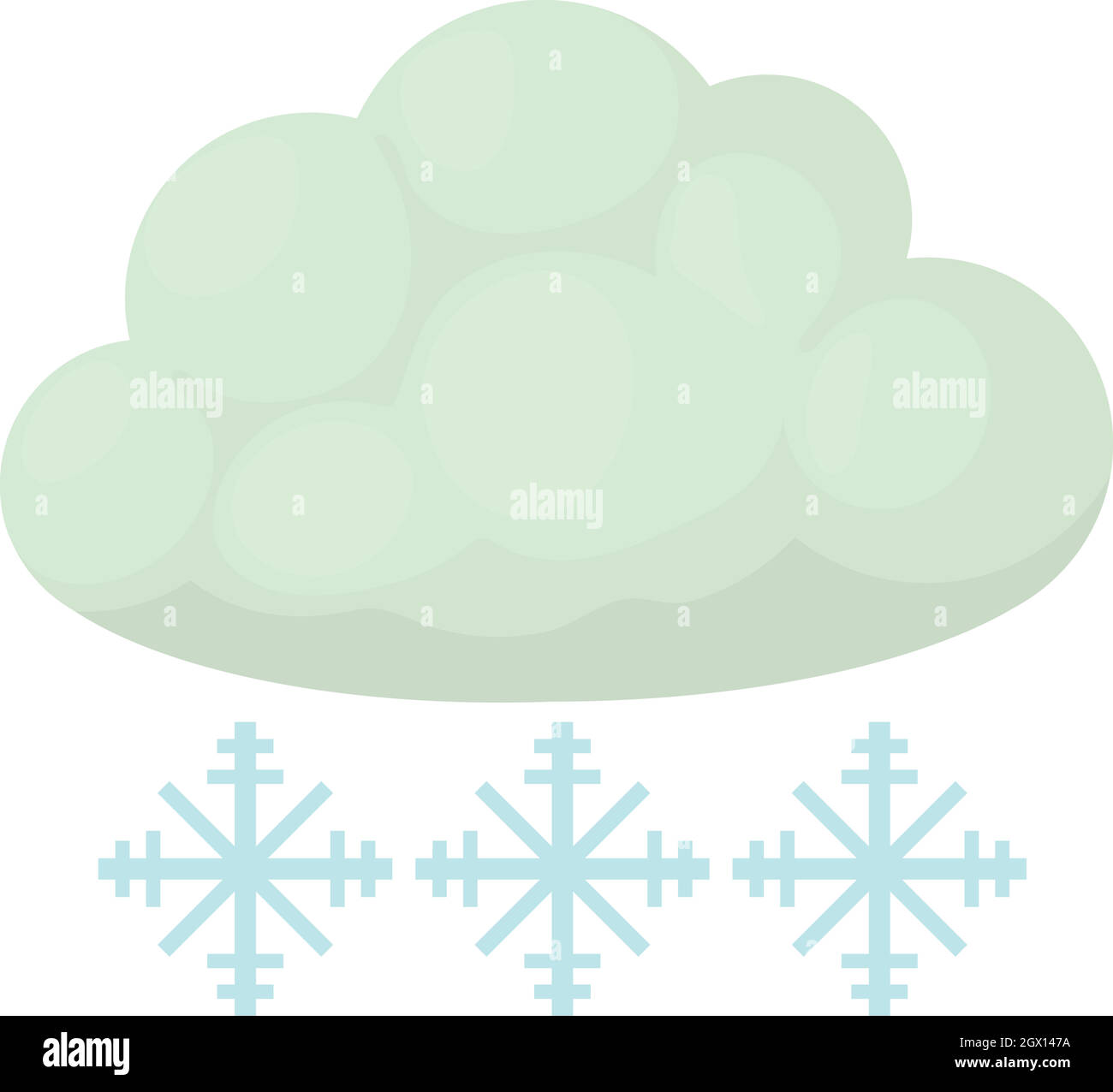 Snow icon, cartoon style Stock Vector Image & Art - Alamy