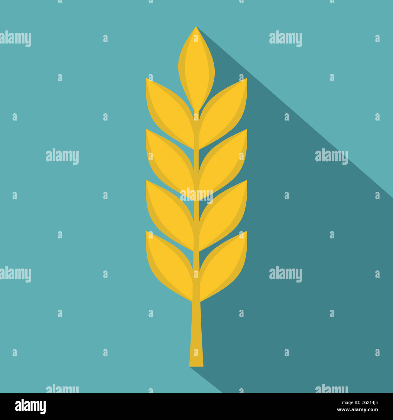 Spikelet wheat Stock Vector Images - Alamy