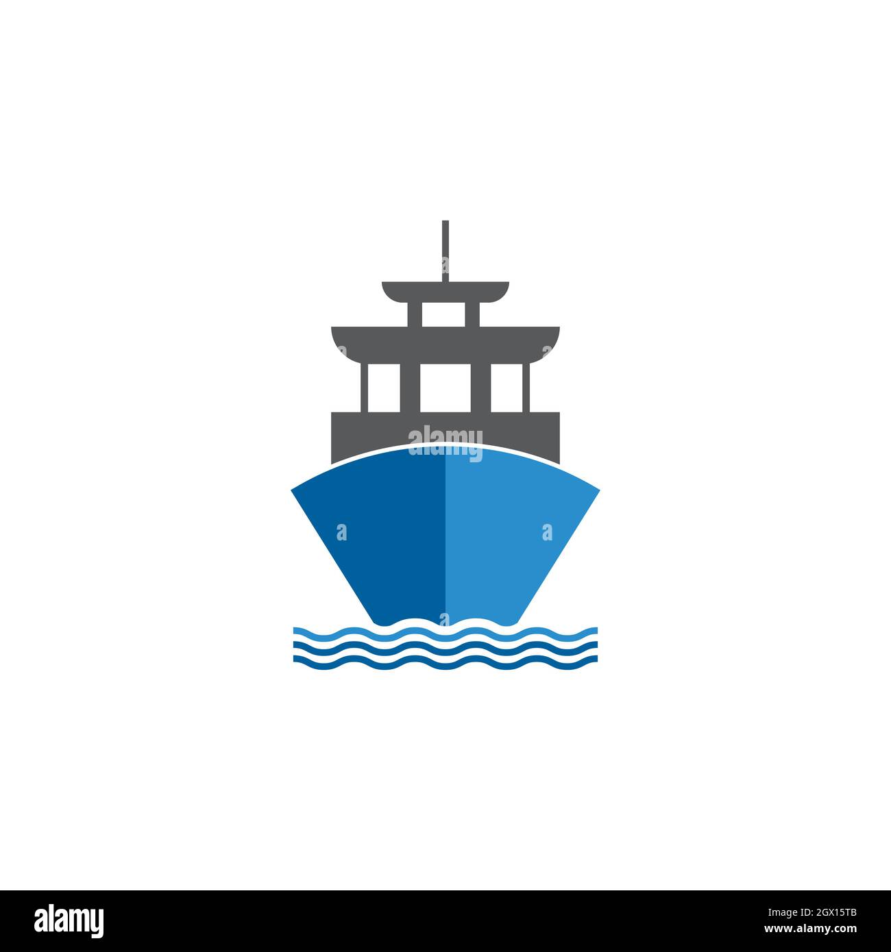 Cruise ship Template vector icon illustration design Stock Photo - Alamy