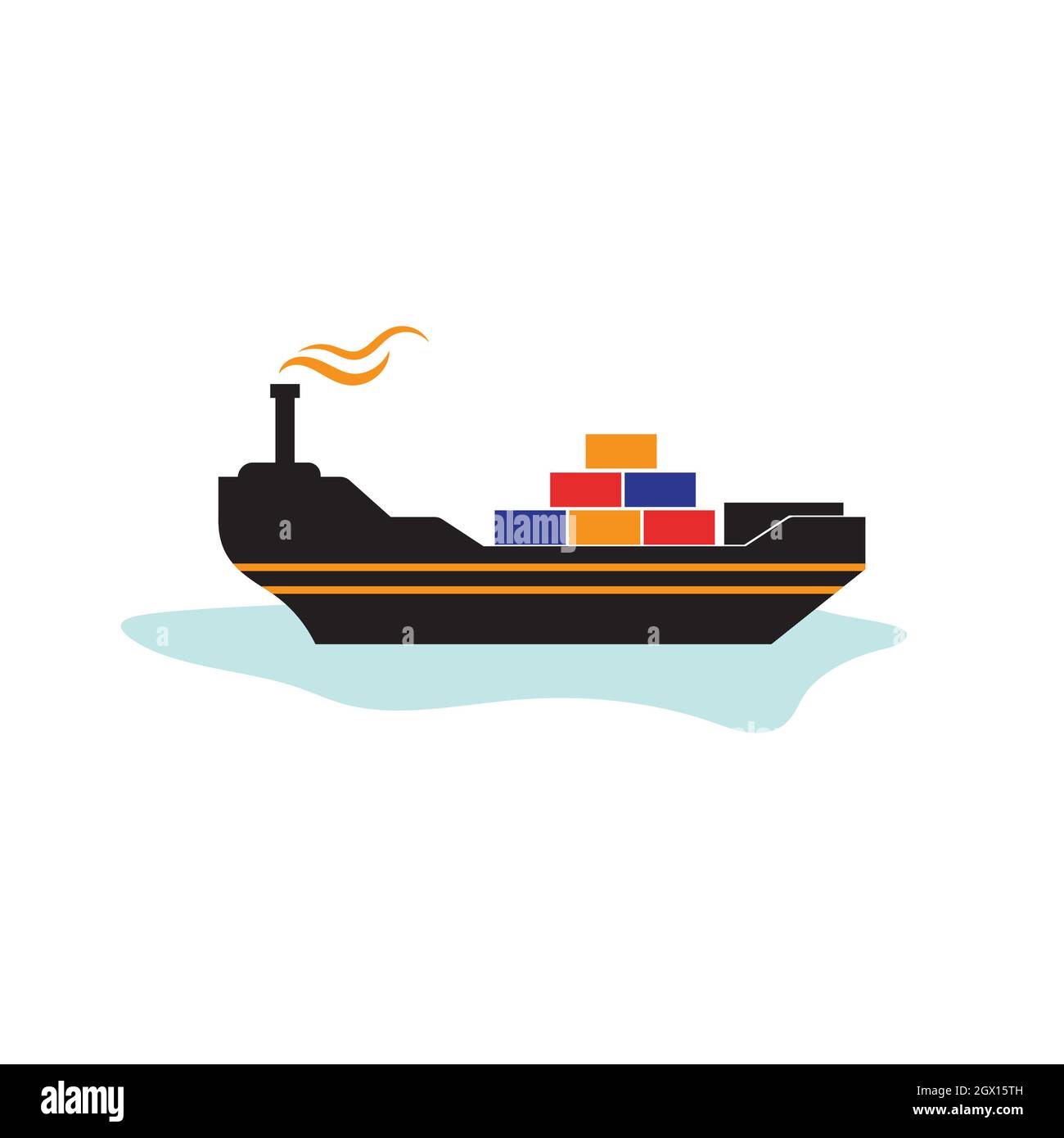 Cruise ship Template vector icon illustration design Stock Photo - Alamy
