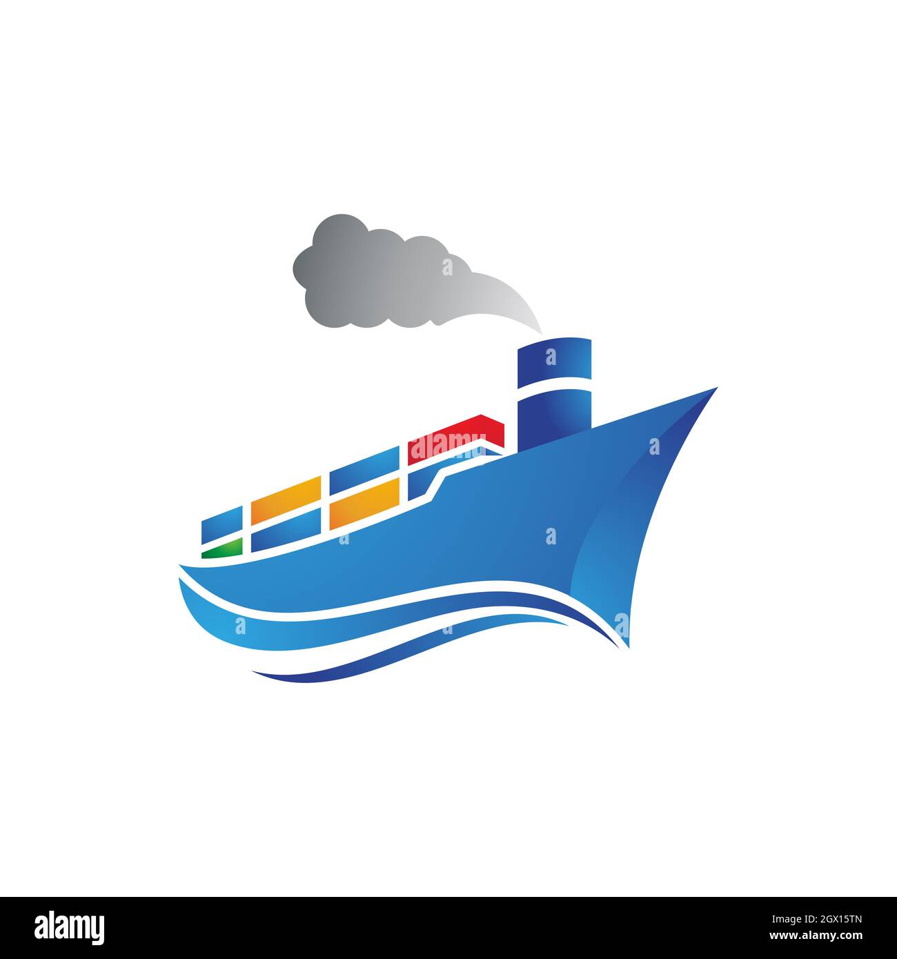 Cruise ship Template vector icon illustration design Stock Photo - Alamy