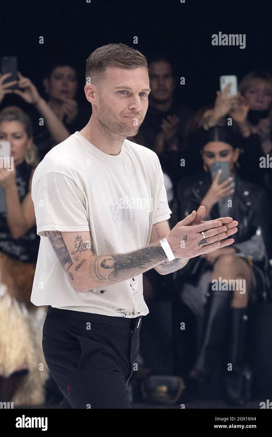 Designer Matthew M. Williams makes an appearance on the runway during ...