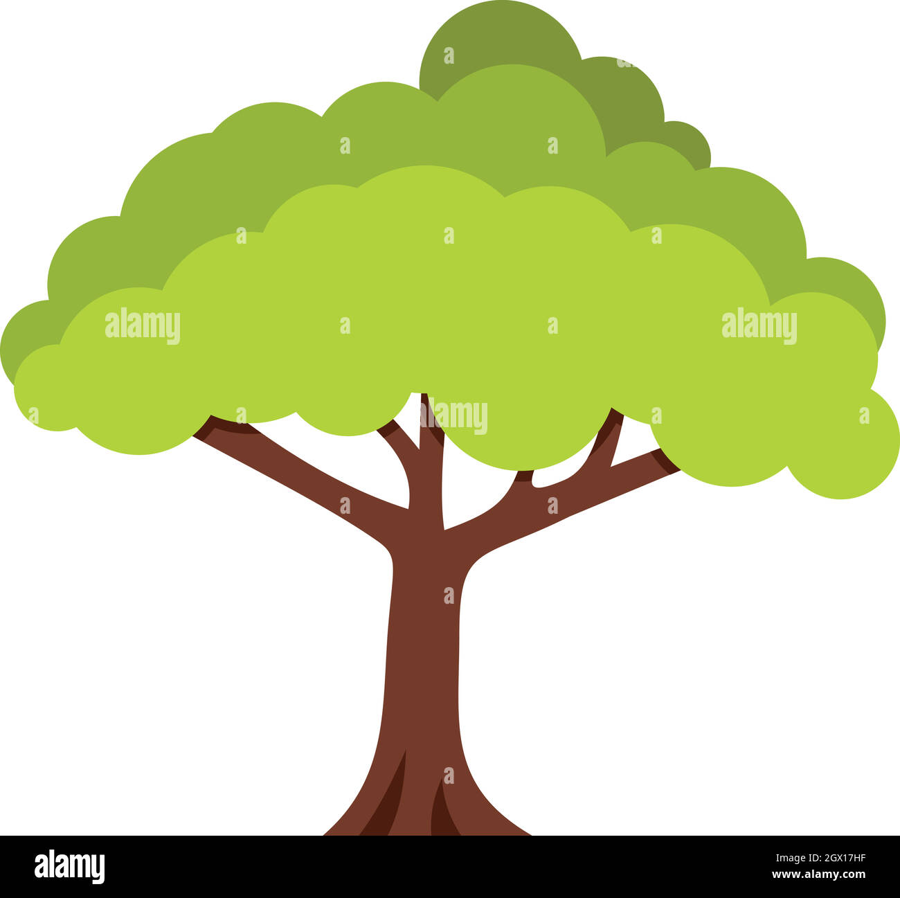 Tree icon, flat style Stock Vector Image & Art - Alamy
