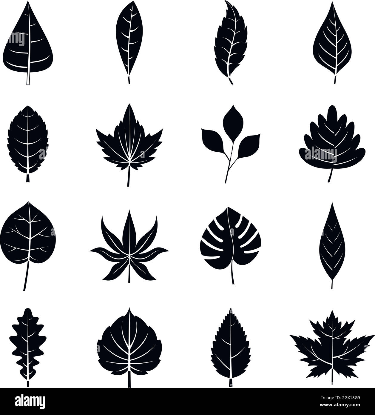 Simple plant shape Stock Vector Images - Alamy