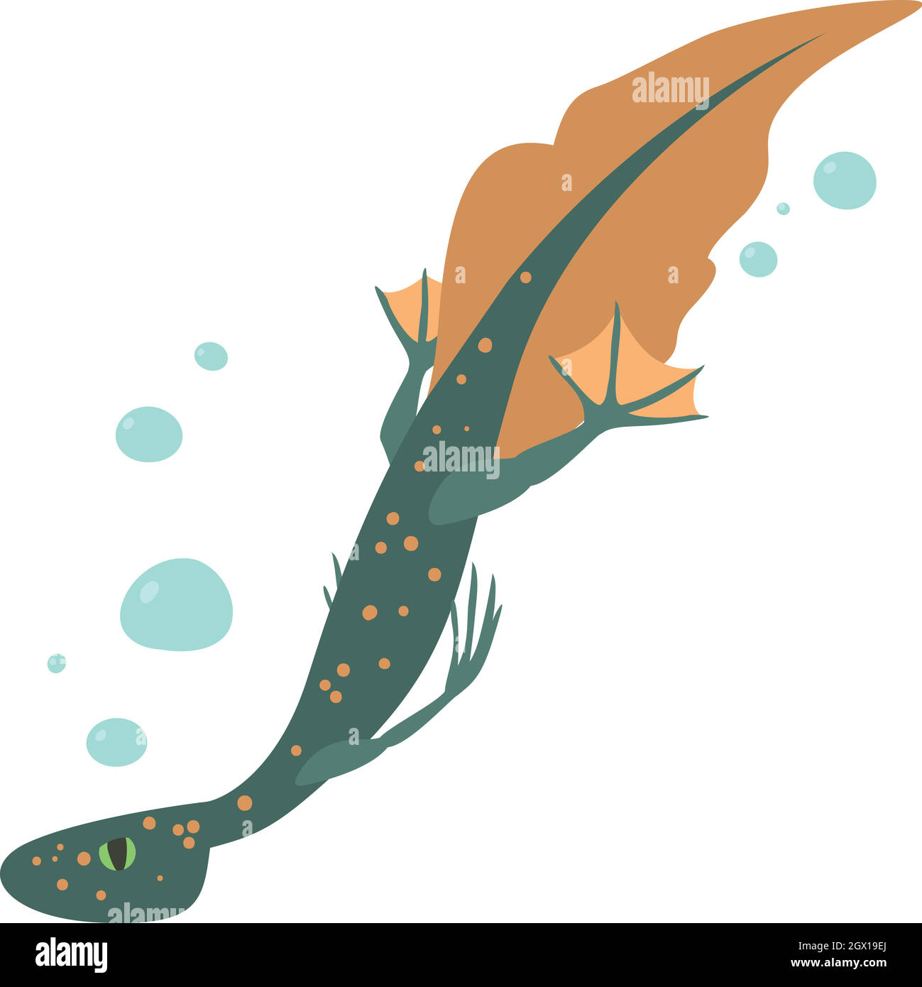 Water lizard icon, cartoon style Stock Vector Image & Art - Alamy