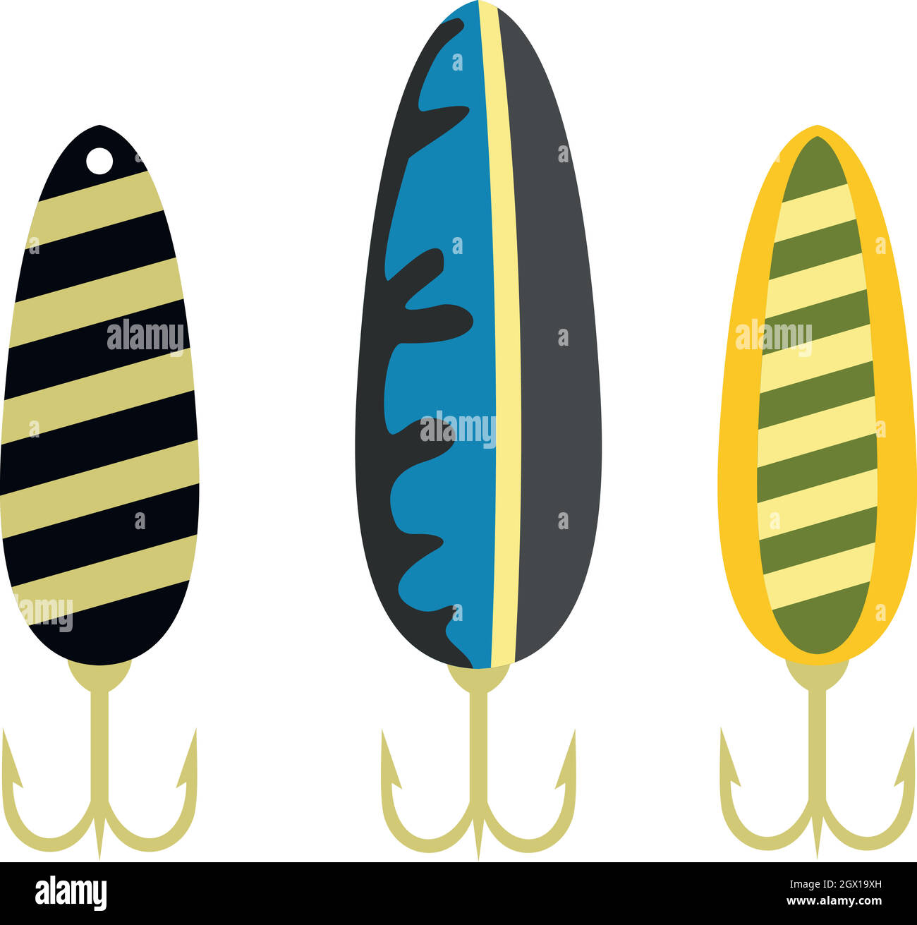 Fishing lure icon, flat style Stock Vector Image & Art - Alamy