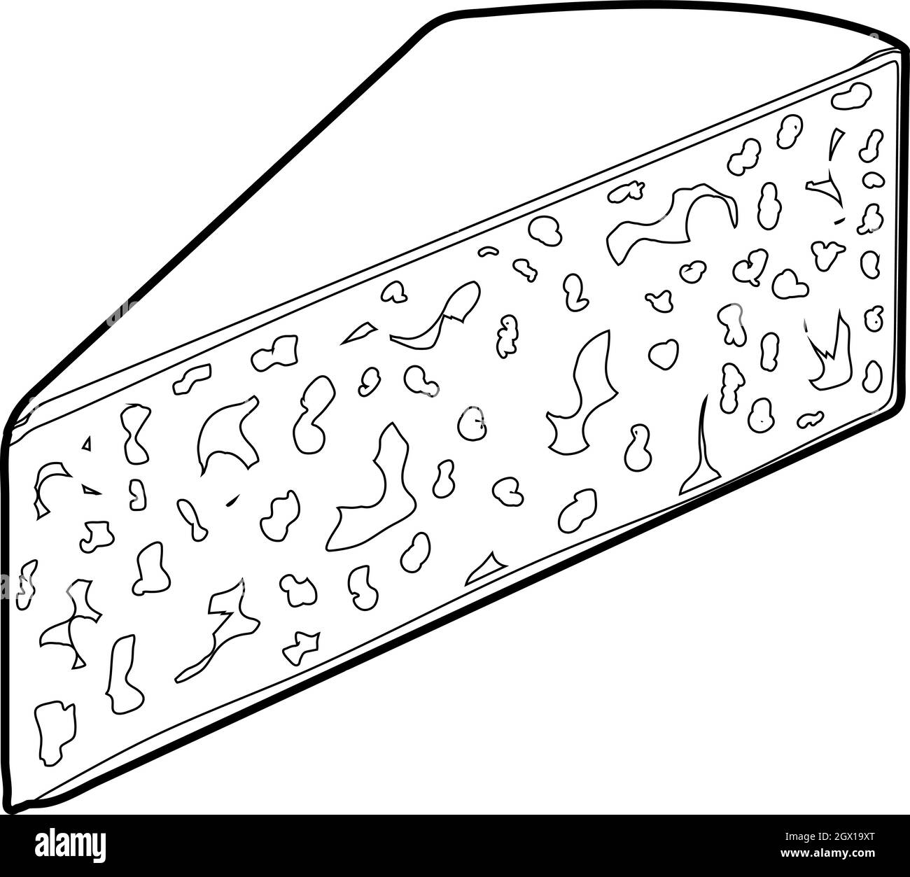 Blue cheese icon, outline style Stock Vector Image & Art - Alamy