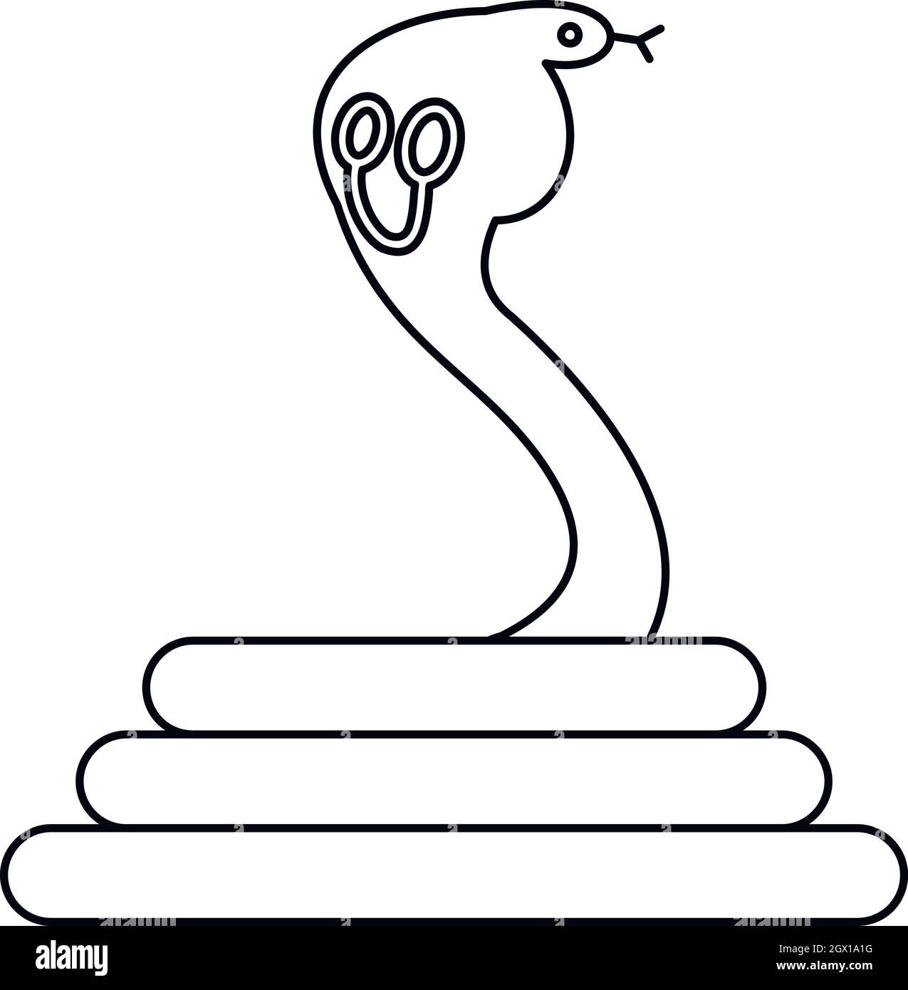 Cobra icon, outline style Stock Vector Image & Art - Alamy