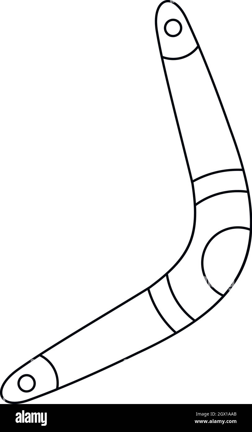 Boomerang icon, outline style Stock Vector Image & Art - Alamy