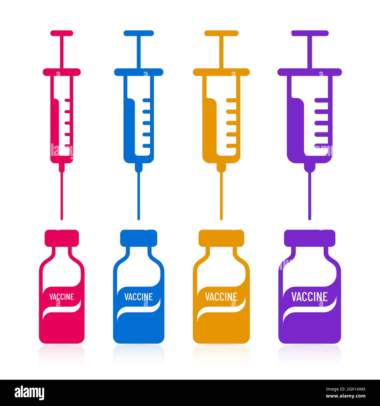 Medical ampoule vial Stock Vector Images - Alamy