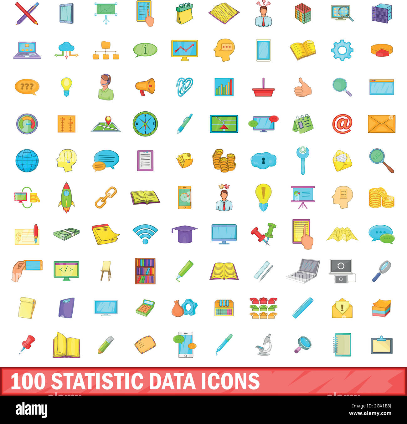 Data icons hi-res stock photography and images - Alamy