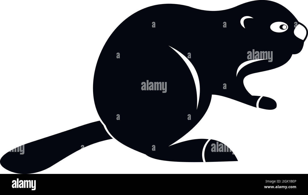 Canadian beaver beaver dam canadensis Stock Vector Images - Alamy