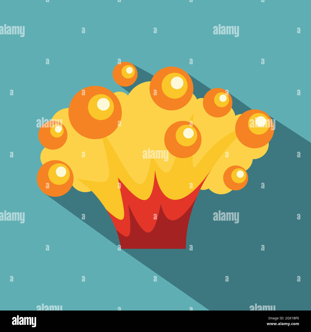 High power explosion icon, flat style Stock Vector Image & Art - Alamy
