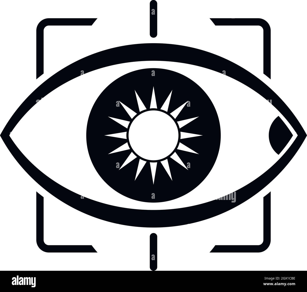 Eye icon, simple style Stock Vector Image & Art - Alamy