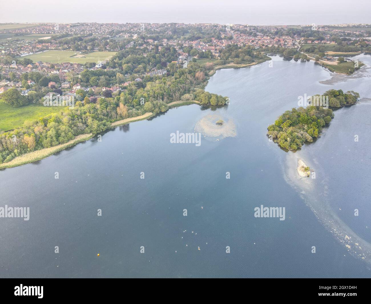 Aerial hornsea mere hi-res stock photography and images - Alamy
