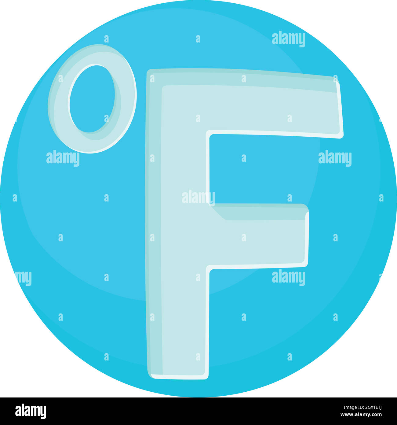 Fahrenheit icon, cartoon style Stock Vector Image & Art - Alamy
