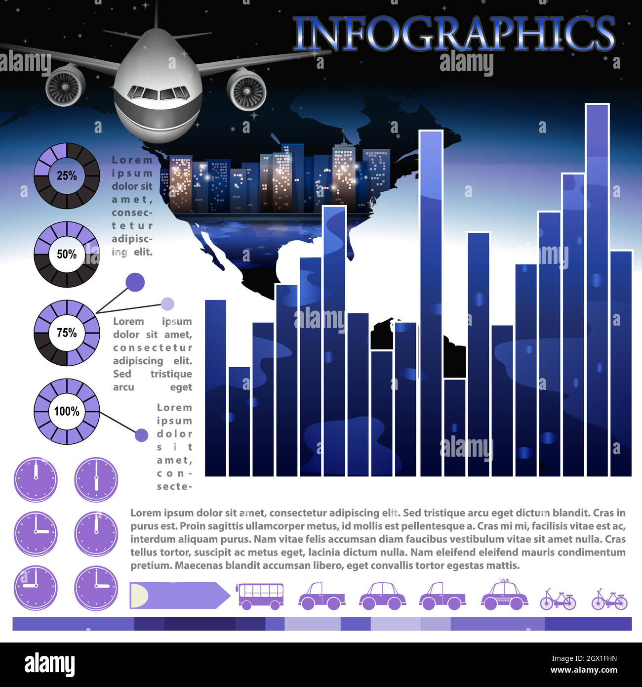 An infographics of an airplane Stock Vector Image & Art - Alamy