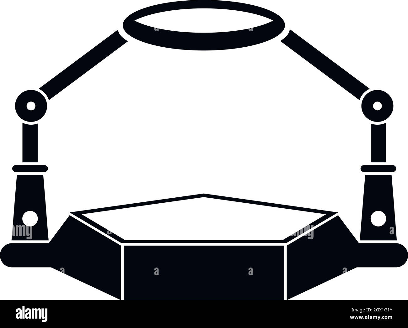 Magnifying glass table Stock Vector Images - Alamy