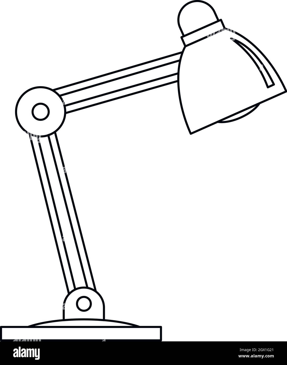 Table lamp illustration Stock Vector Images - Alamy