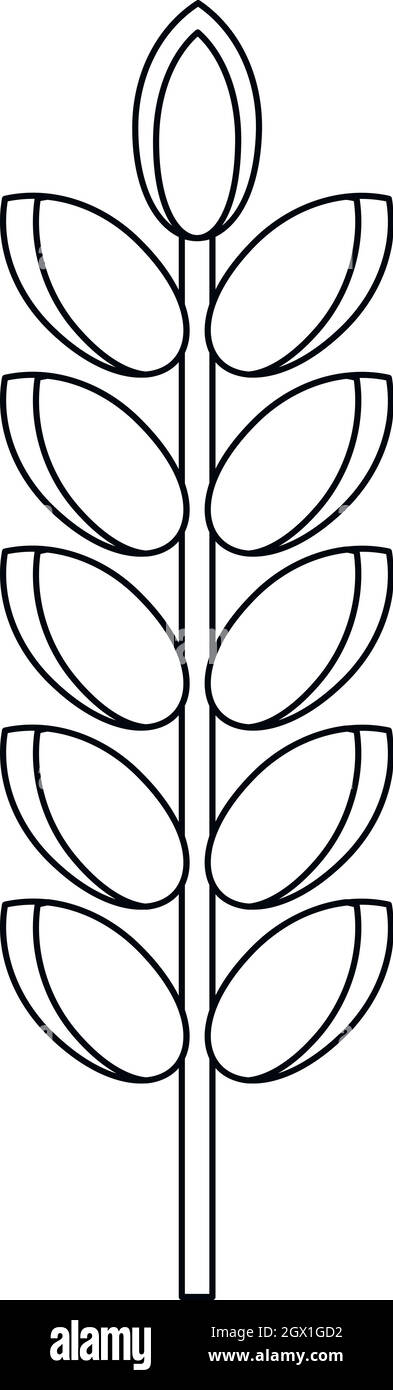 Grain spike Stock Vector Images - Alamy